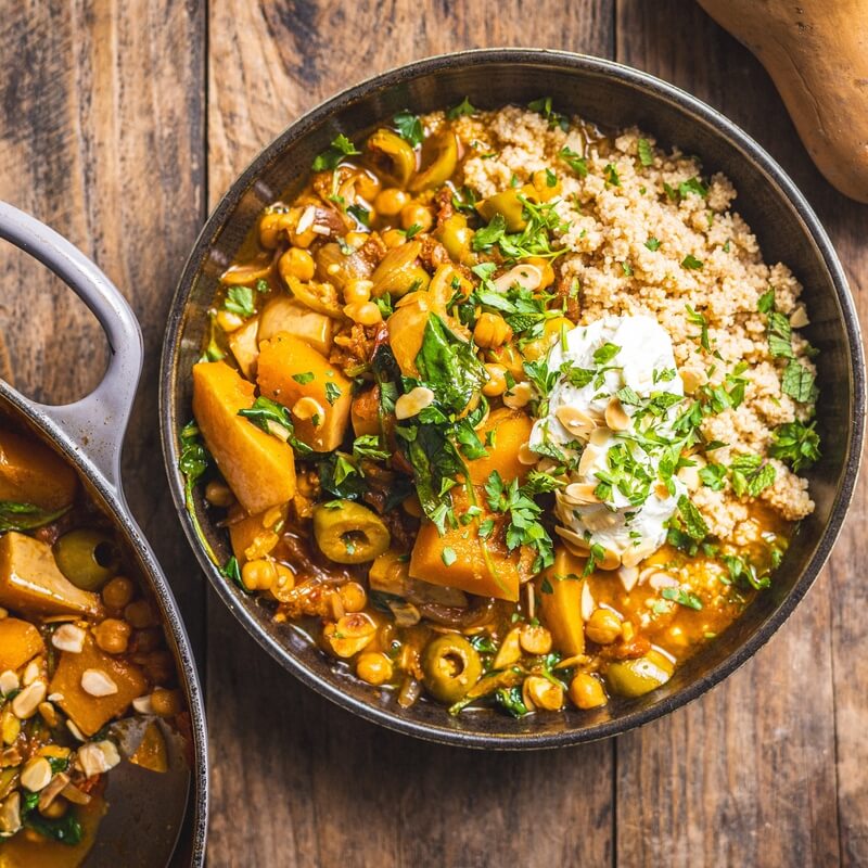 Squash & chickpea tagine recipe / Riverford