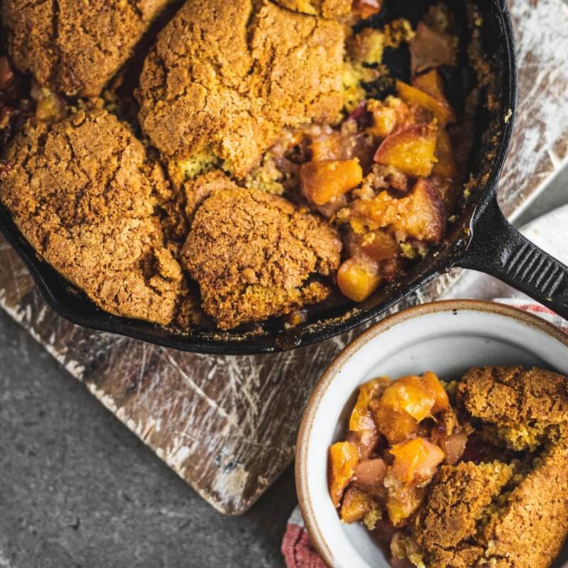 Stone Fruit & Apple Cobbler recipe / Riverford