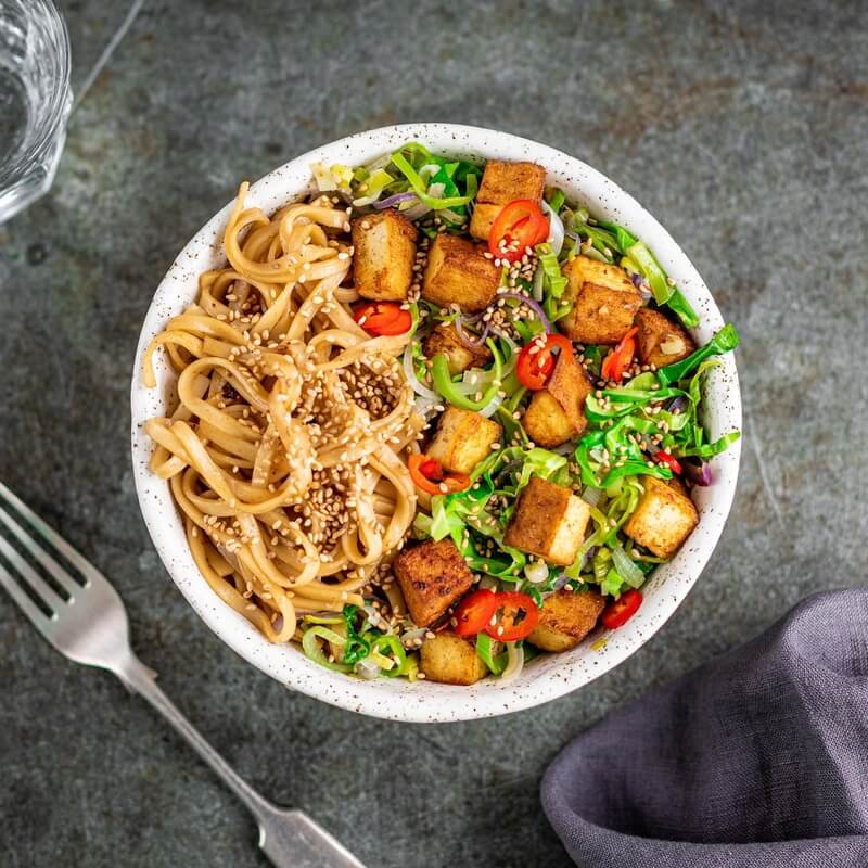 Yaki Udon Noodles & Five Spice Pak Choi recipe / Riverford