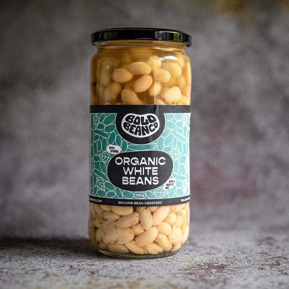 Organic Bold Bean Co White beans 700g / Riverford