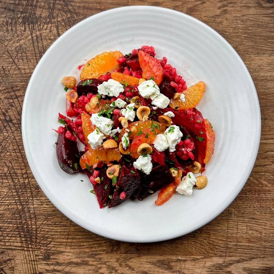 Beetroot and orange salad recipe / Riverford