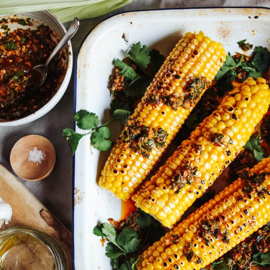 Rebel Recipes’ charred veg bowl with courgette mash & punc… / Riverford