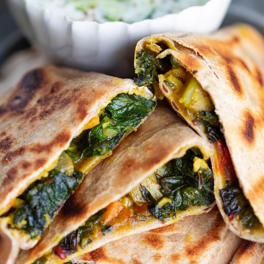 Parathas (Indian flatbread) recipe / Riverford