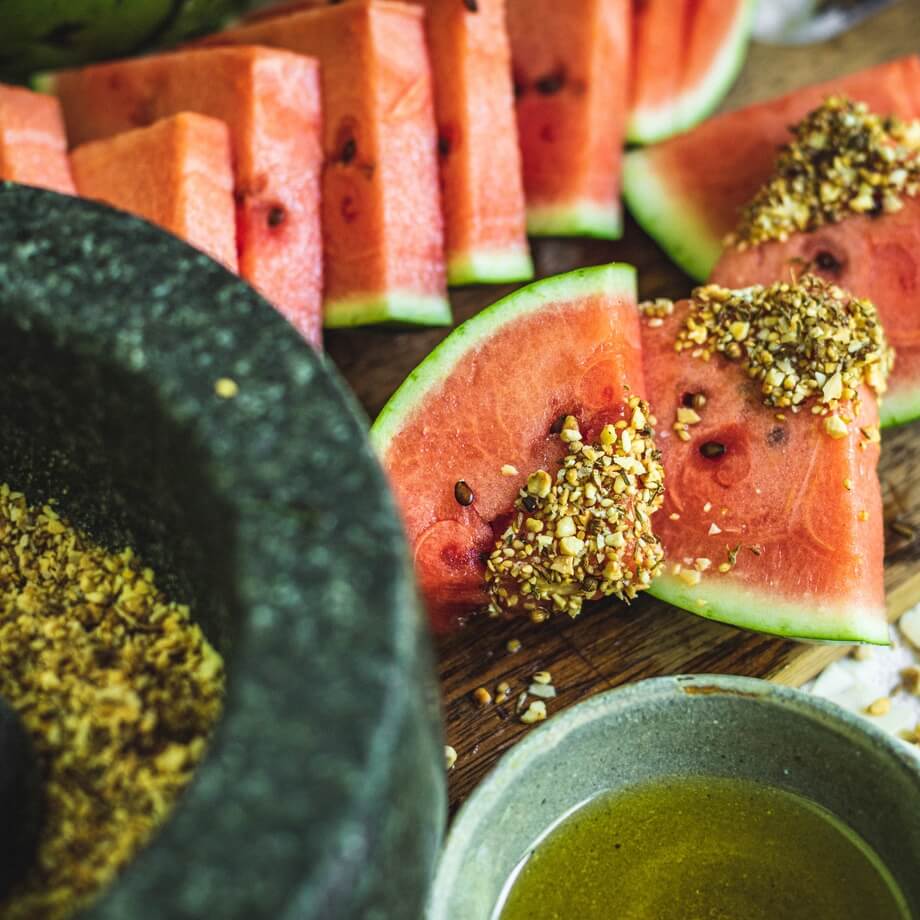 Watermelon sashimi recipe / Riverford