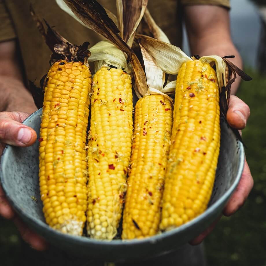 BBQ Sweetcorn 'riblets' recipe / Riverford