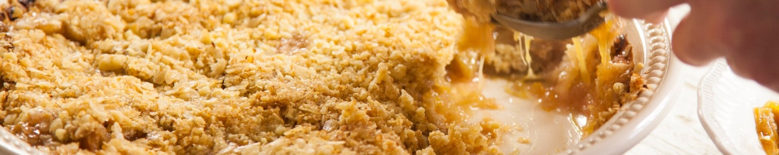 Rhubarb and orange crumble recipe / Riverford