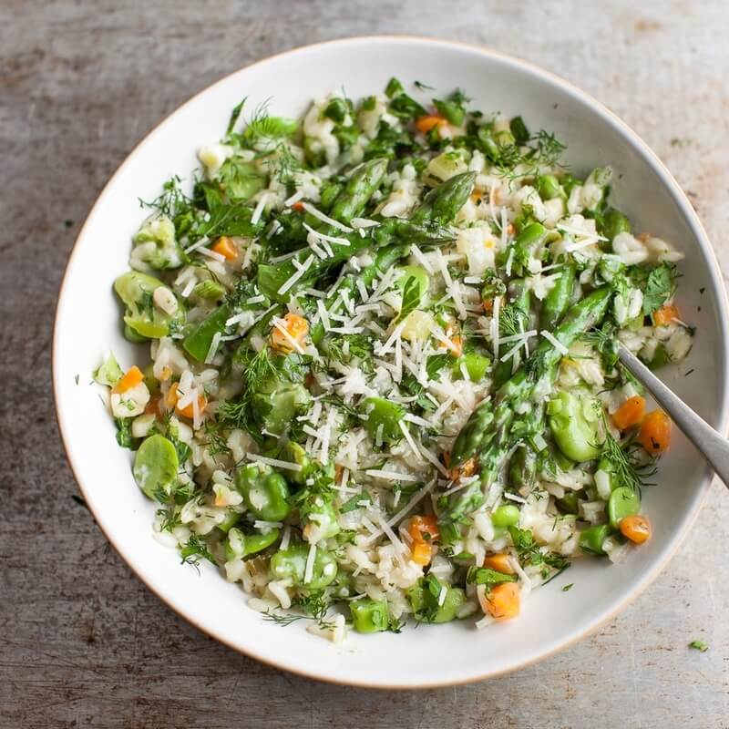 Risotto primavera recipe / Riverford