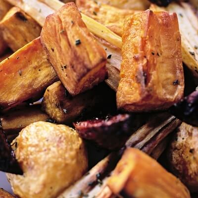 Roasted root vegetables recipe / Riverford