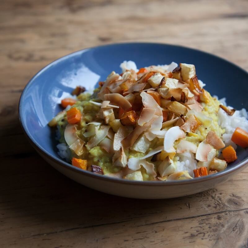 Winter vegetable crumble recipe / Riverford