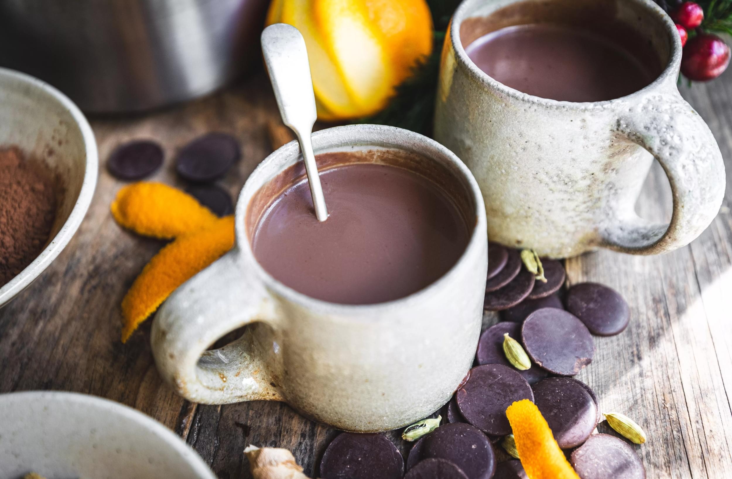 Organic Mulled Hot Chocolate Kit / Riverford