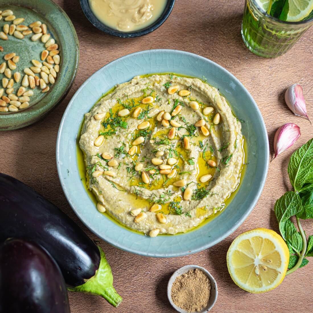 Organic Baba ganoush kit / Riverford