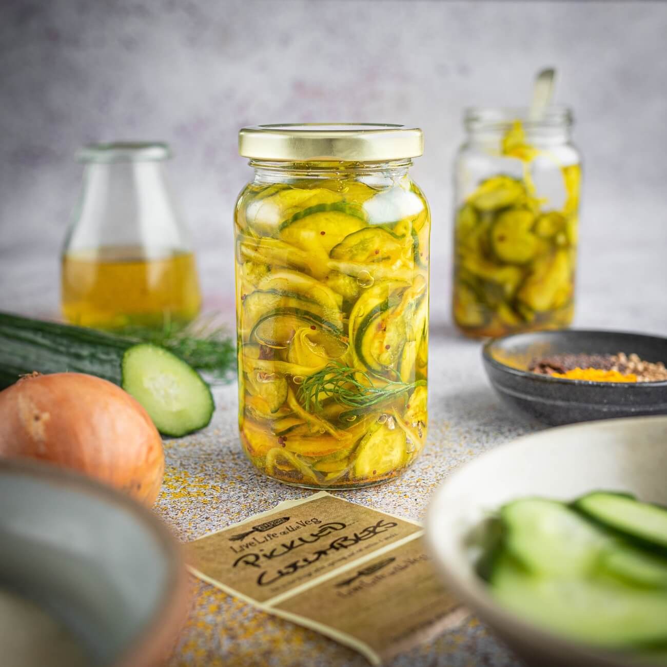 Organic Cucumber pickles kit / Riverford