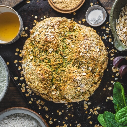 Spinach & Garlic Soda Bread Kit / Riverford