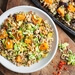 Squash, chilli and Brussels sprout spelt bowl recipe / Riverford