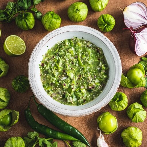 Organic Tomatillo salsa kit / Riverford