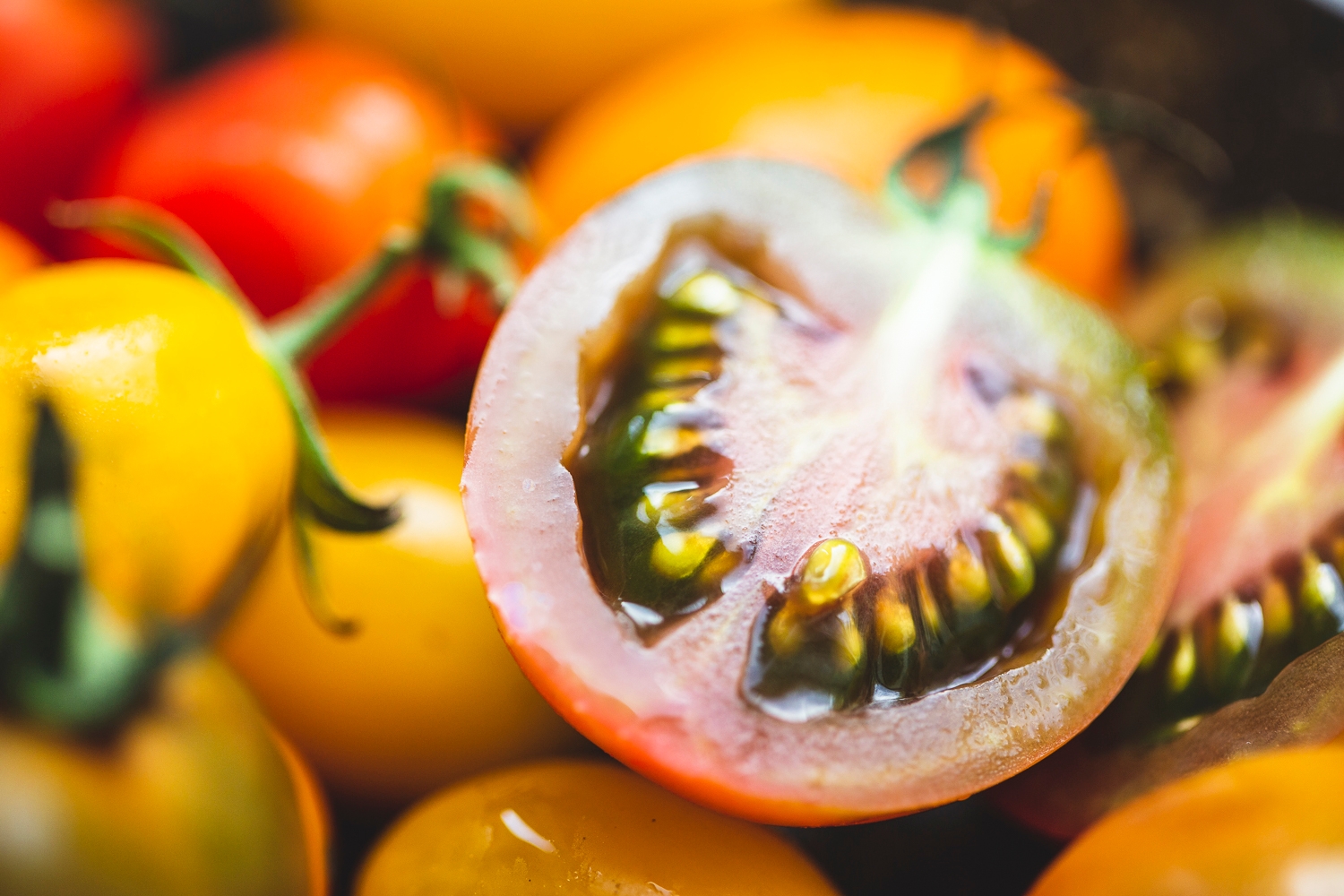 Organic Mixed baby tomatoes 300g / Riverford