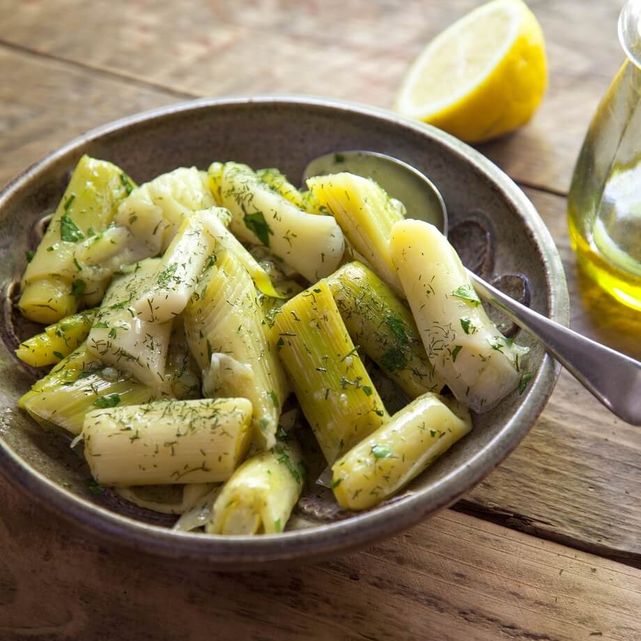 Braised leek fettuccine recipe / Riverford