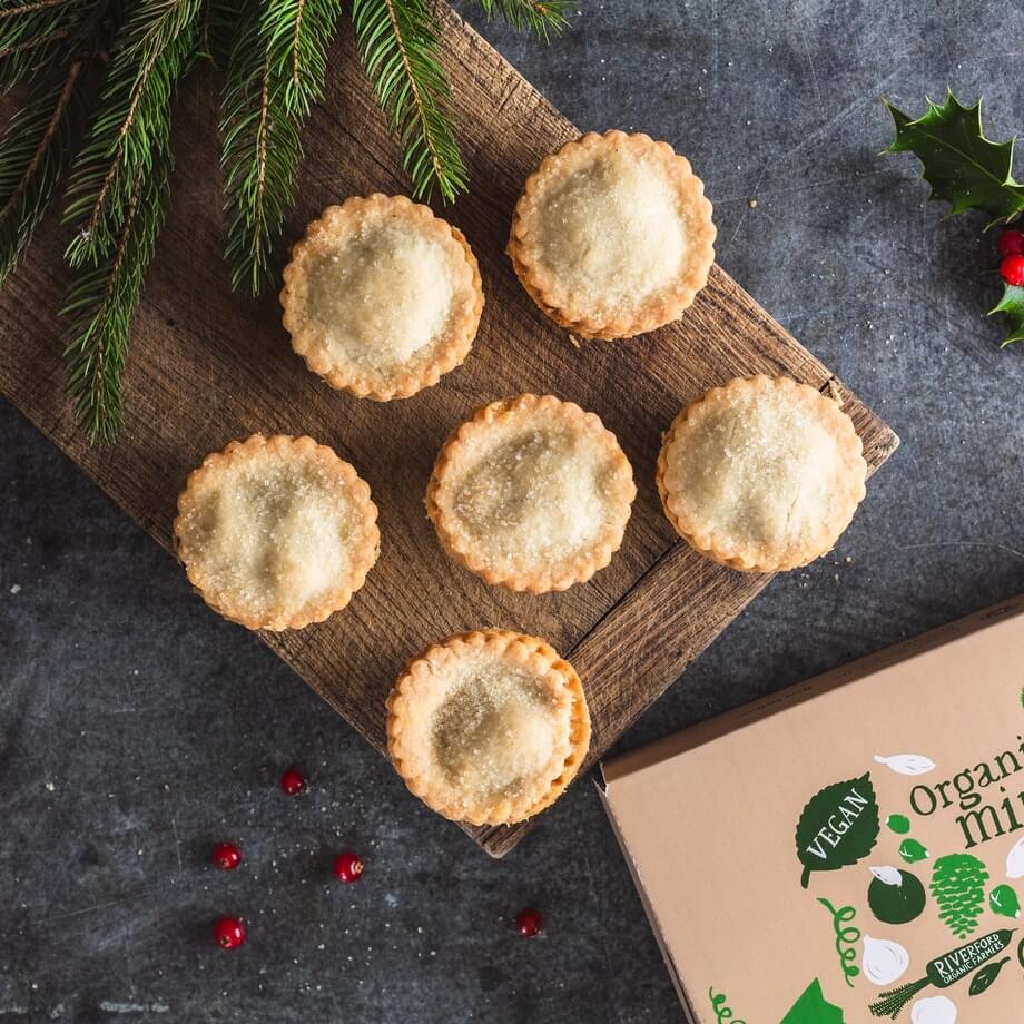 Organic Vegan mince pies x6 / Riverford