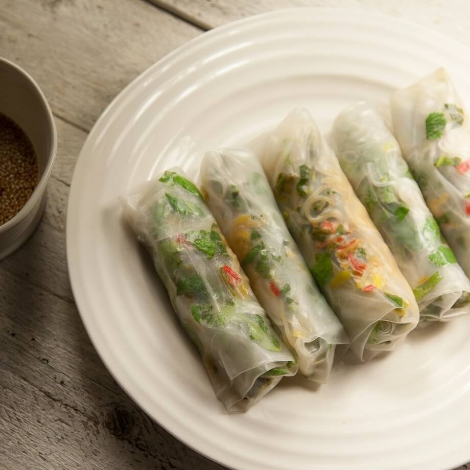 Spring or summer green & sesame rolls recipe / Riverford